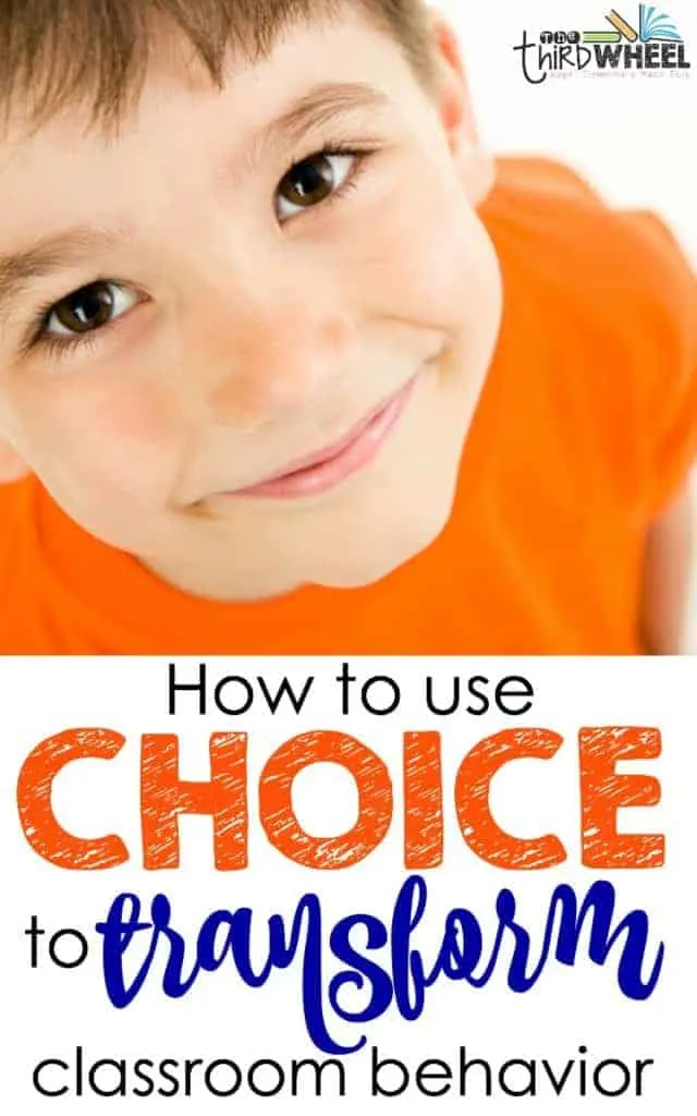How choice transformed my classroom management - Differentiated Teaching
