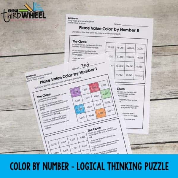 Place Value Worksheets: Differentiated options to support math success