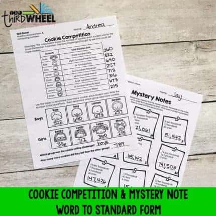 Place Value Worksheets: Differentiated options to support math success