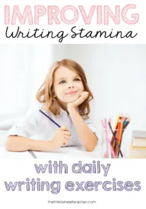 Building Writing Stamina with Daily Writing Activities - Differentiated ...
