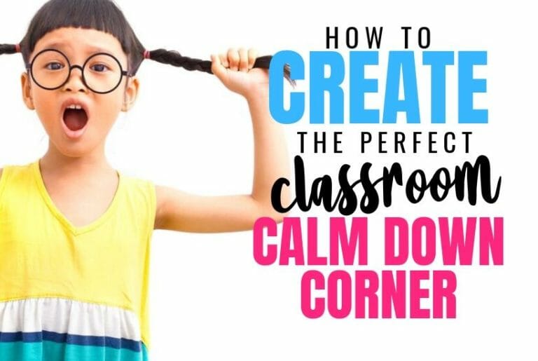 How to create the perfect cool down spot in your classroom