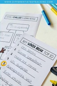 Winter Break Writing Craft for January Bulletin Boards - My Winter ...