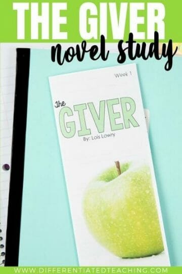 The Giver Novel Study: Unlocking Lois Lowry's Classic - Differentiated ...