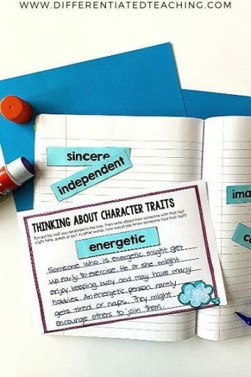 How to Teach Character Analysis + Free Character Traits List Printable