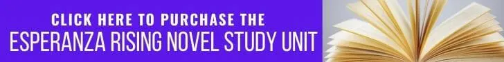 Esperanza Rising Novel Study: Comprehension Questions & Vocabulary ...
