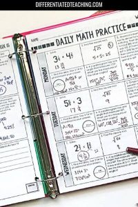 7th Grade Math Spiral Review (Free Download)