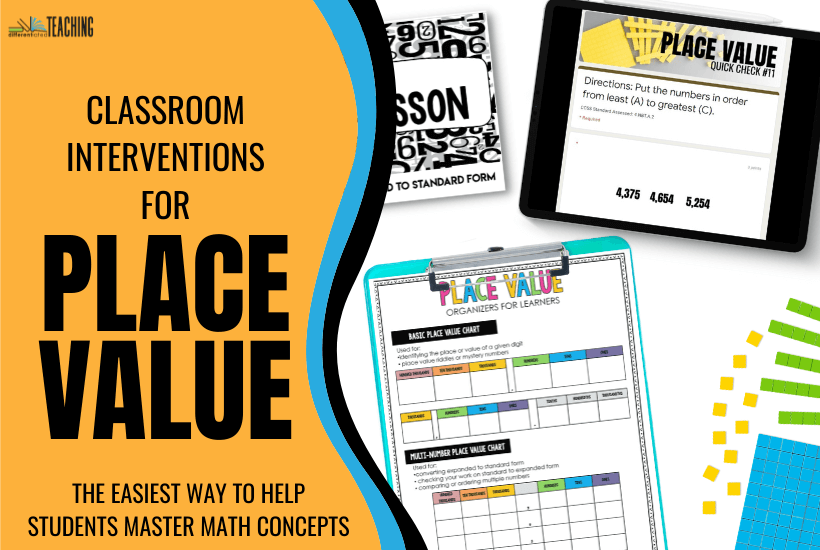 Classroom intervention resources to help you teach place value like a pro