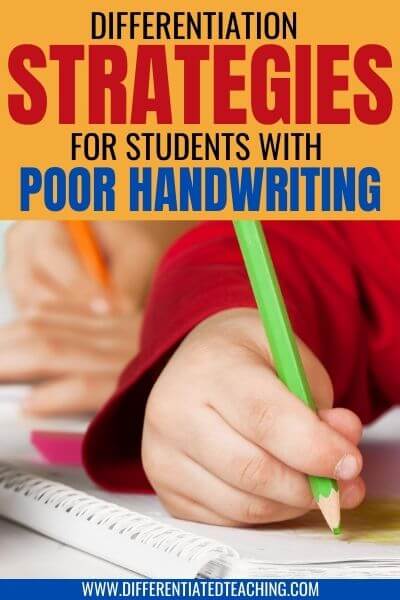 12 Ways to Differentiate for Students who Struggle with Handwriting