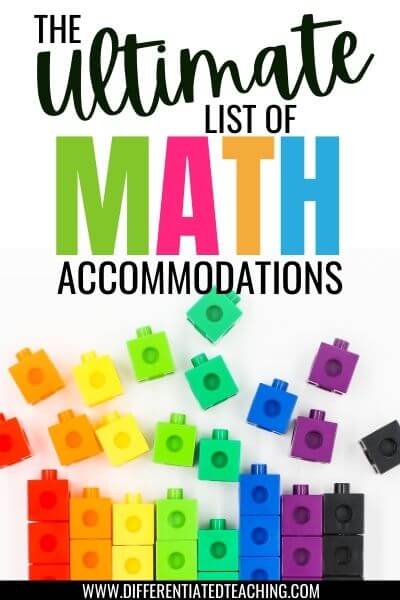 The Ultimate List of Math Accommodations for Struggling Learners