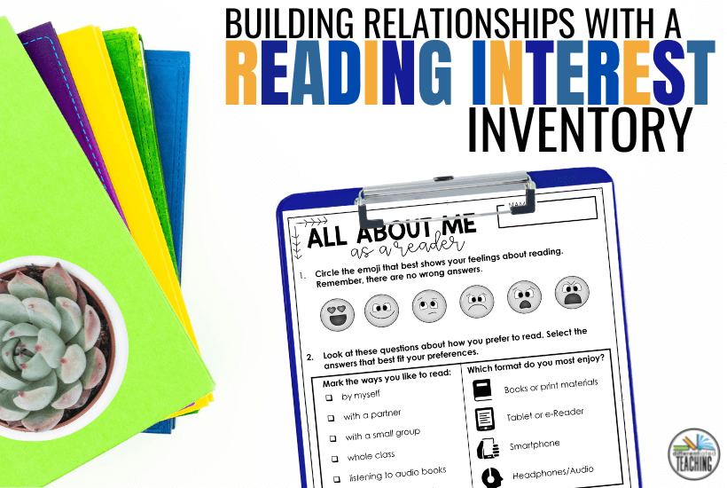 Reading Interest Inventory- Why you need one & how to use it