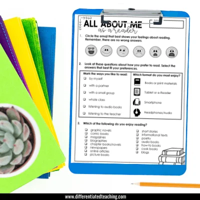 Reading Interest Inventory- Why you need one & how to use it